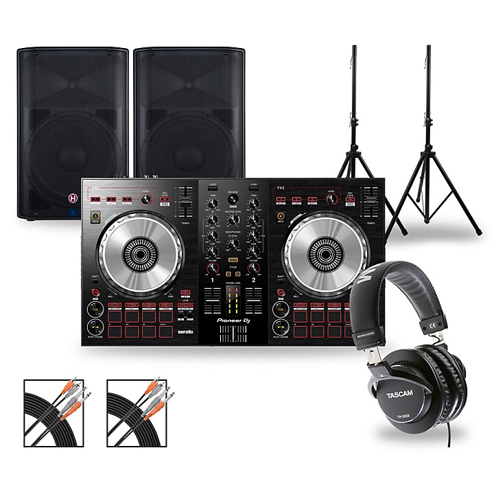 Pioneer DJ DJ Package with DDJ-SB3 Controller and VARI V2200 Series ...
