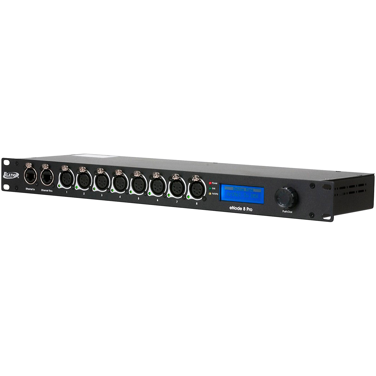 Elation eNode8 Pro 1U Rack Space 8-Universe Ethernet-DMX Node | Guitar ...