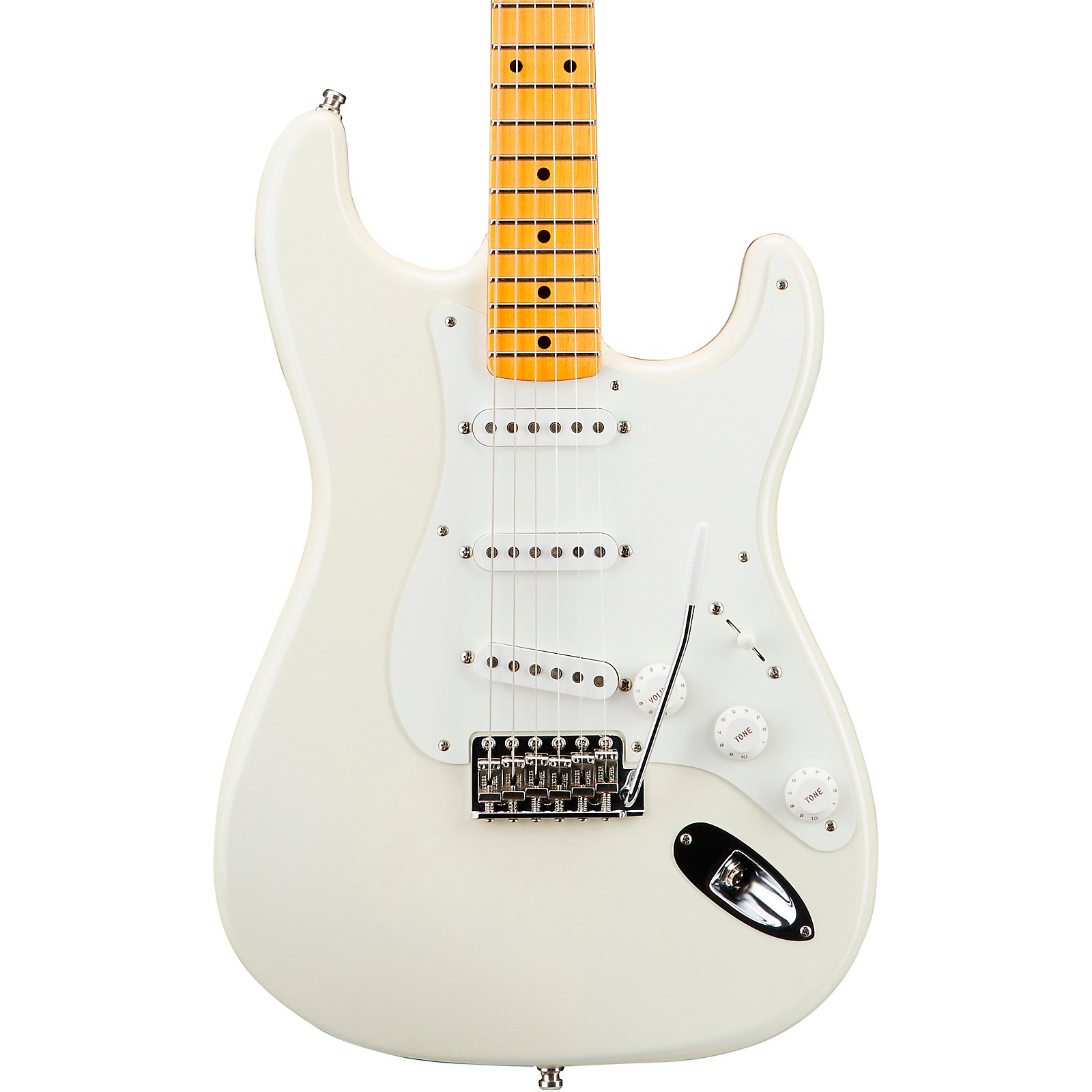 Platinum Fender Custom Shop Aged Olympic White | Guitar Center