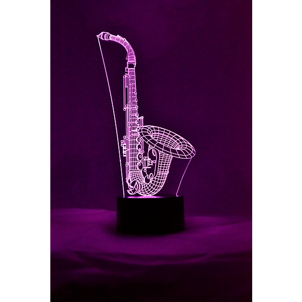 AIM Saxophone 3D LED Lamp Optical Illusion Light | Guitar Center