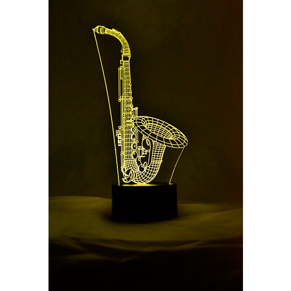 AIM Saxophone 3D LED Lamp Optical Illusion Light | Guitar Center