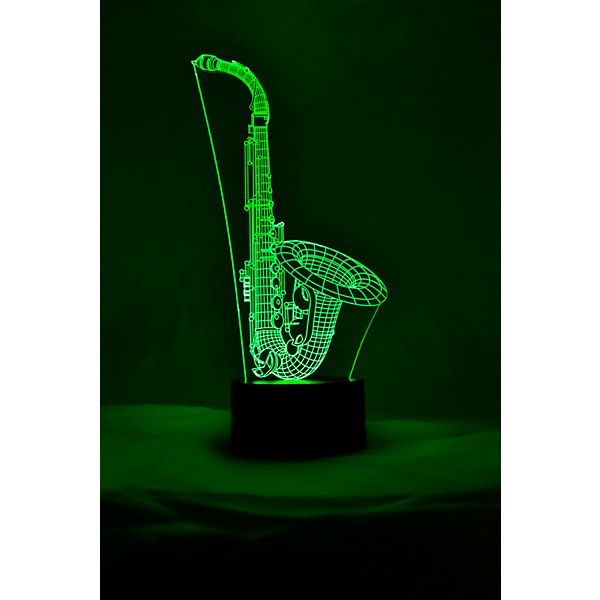 AIM Saxophone 3D LED Lamp Optical Illusion Light | Guitar Center