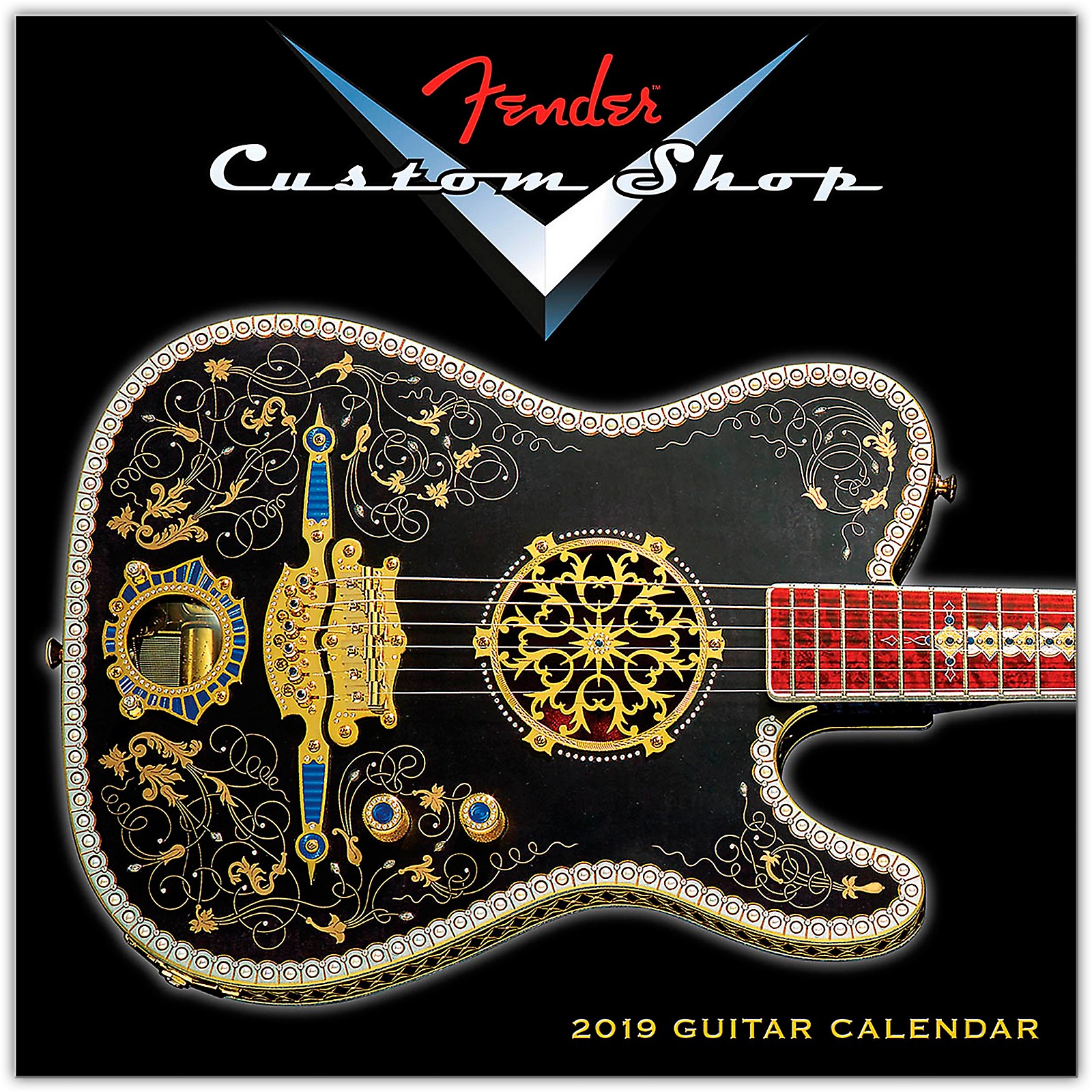 Hal Leonard 2019 Fender Custom Shop Mini Wall Calendar | Guitar Center