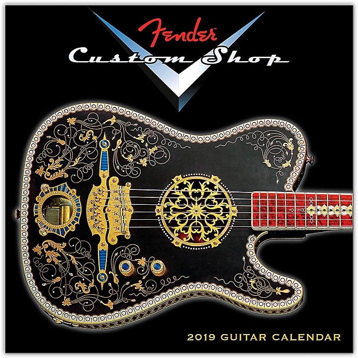 Hal Leonard 2019 Fender Custom Shop Mini Wall Calendar | Guitar Center