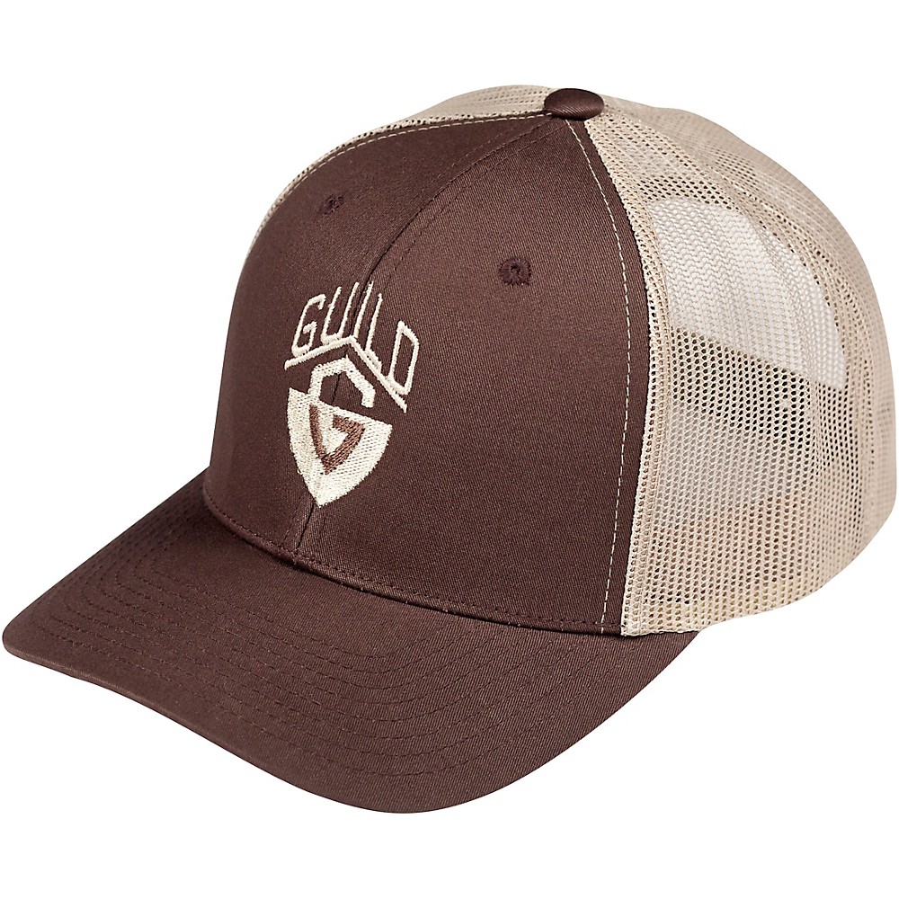 UPC 809870300070 - Guild G-Shield Logo Khaki Brown Trucker Hat ...