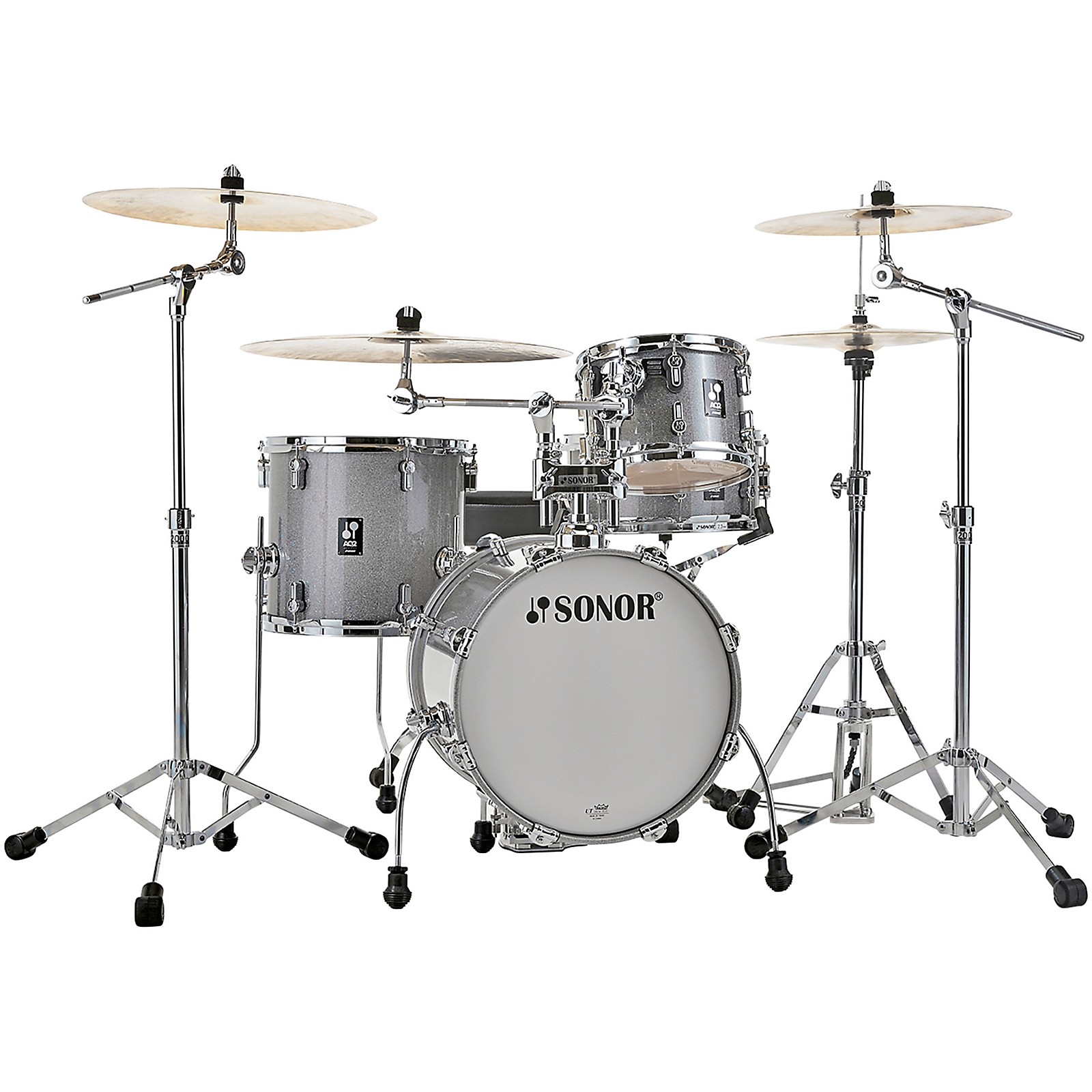 SONOR AQ2 Safari Maple 4-Piece Shell Pack Titanium Quartz | Guitar Center SONOR AQ2 Safari Maple 4-Piece Shell Pack Titanium Quartz | Guitar Center