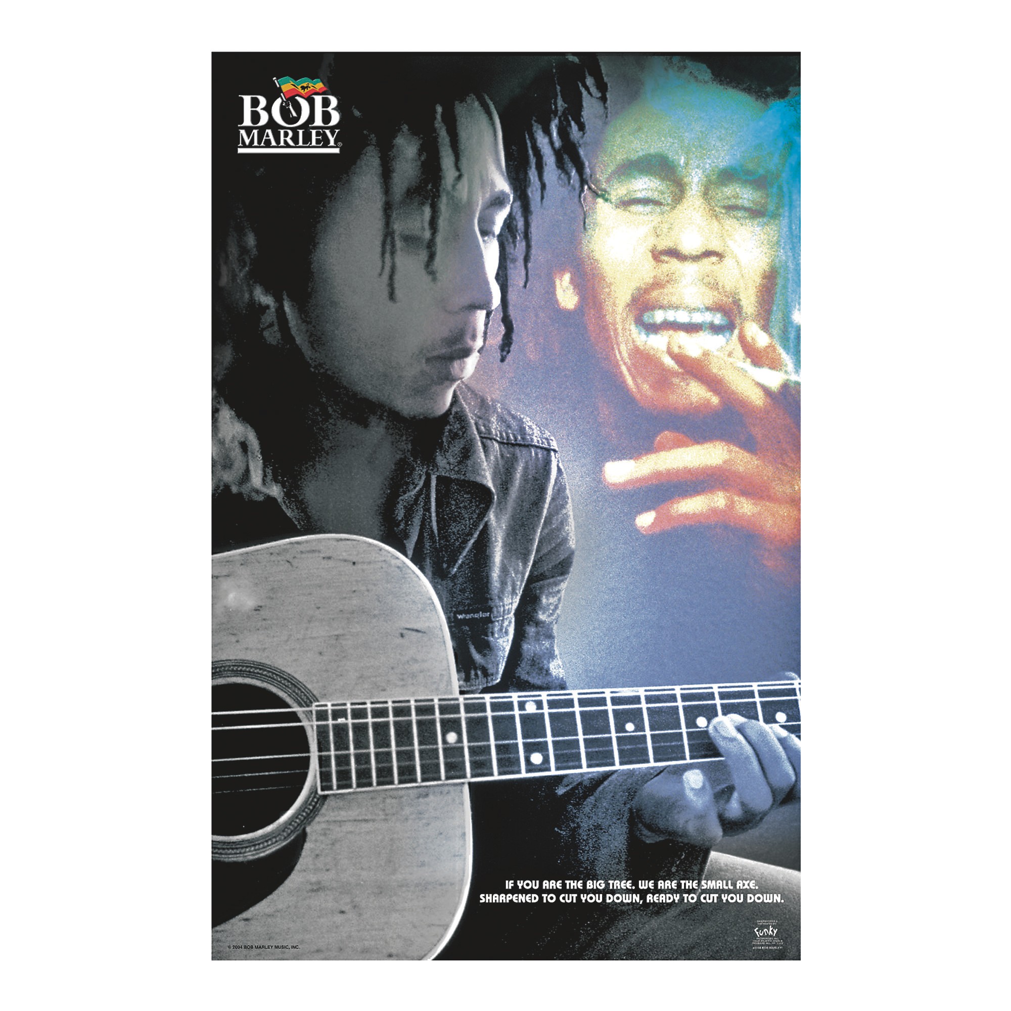 Bob Marley Playing Guitar Color