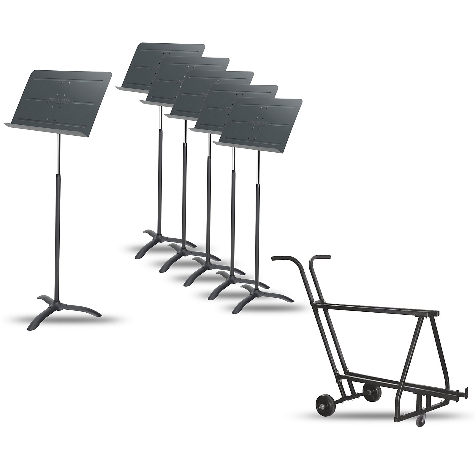 Proline 6-Pack Professional Orchestral Music Stand With Manhasset Music ...