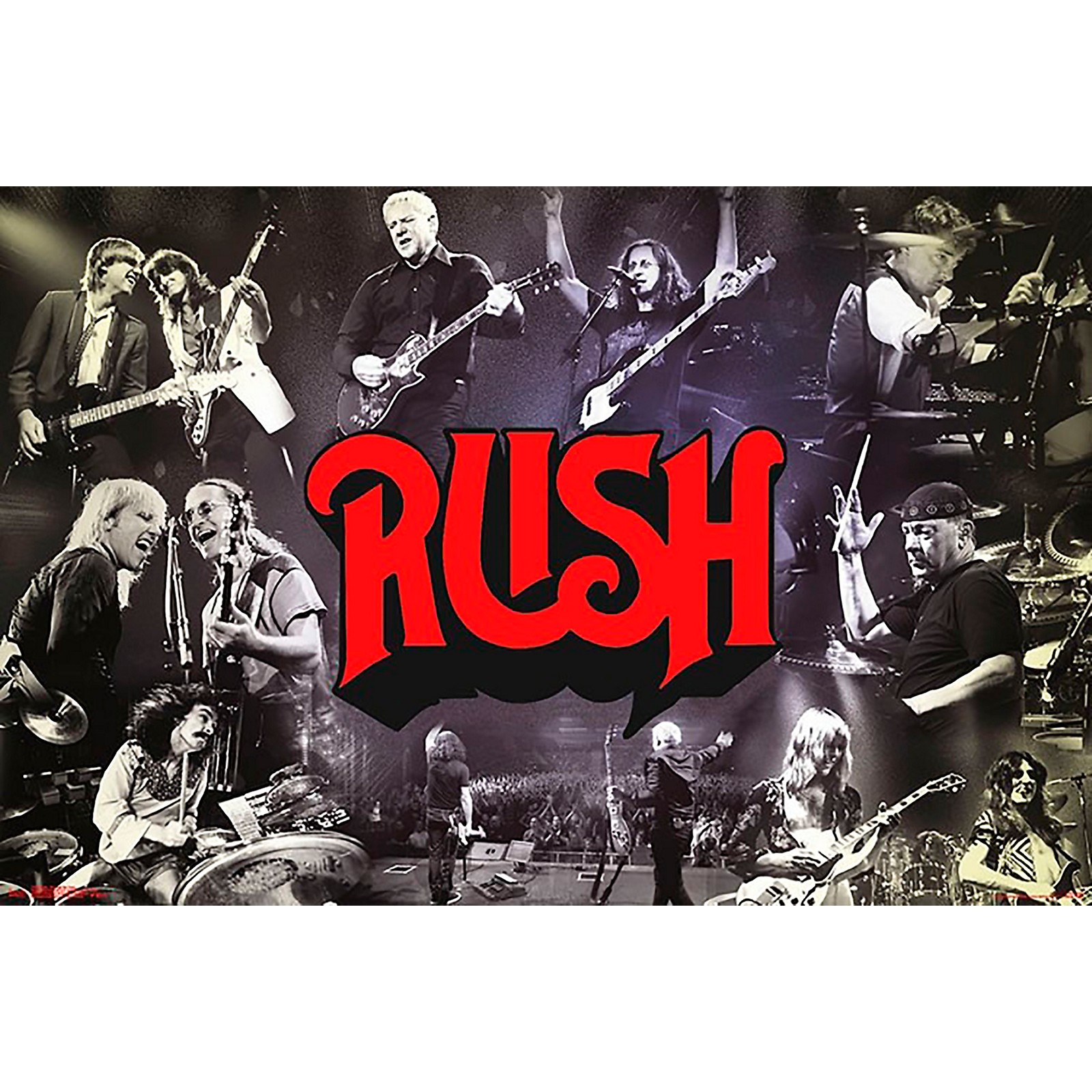 Trends International Rush - Through The Years Poster | Guitar Center
