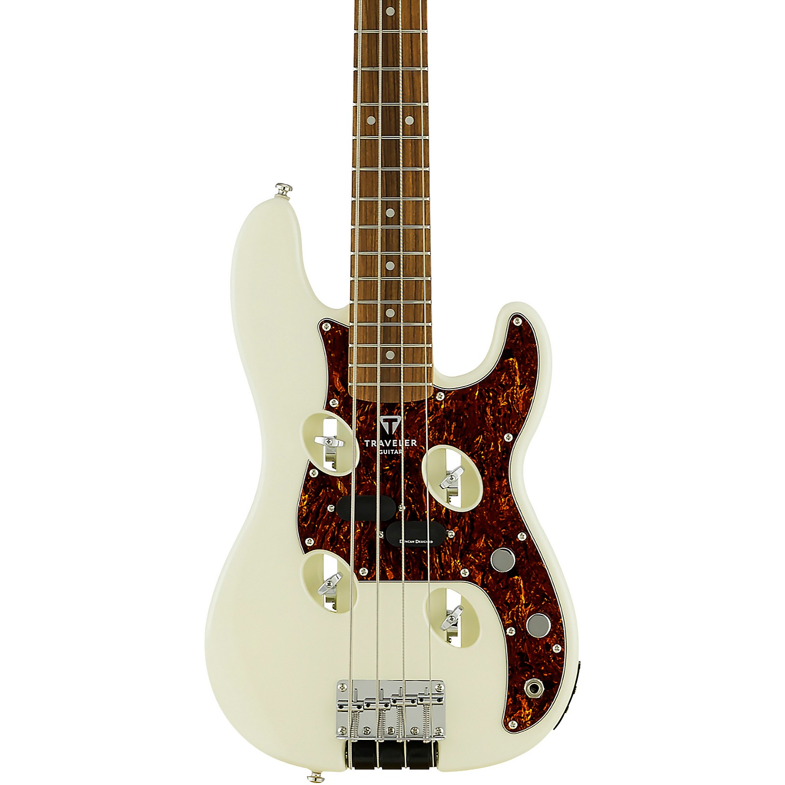 Traveler Guitar TB-4P Electric Travel Bass Pearl White | Guitar Center
