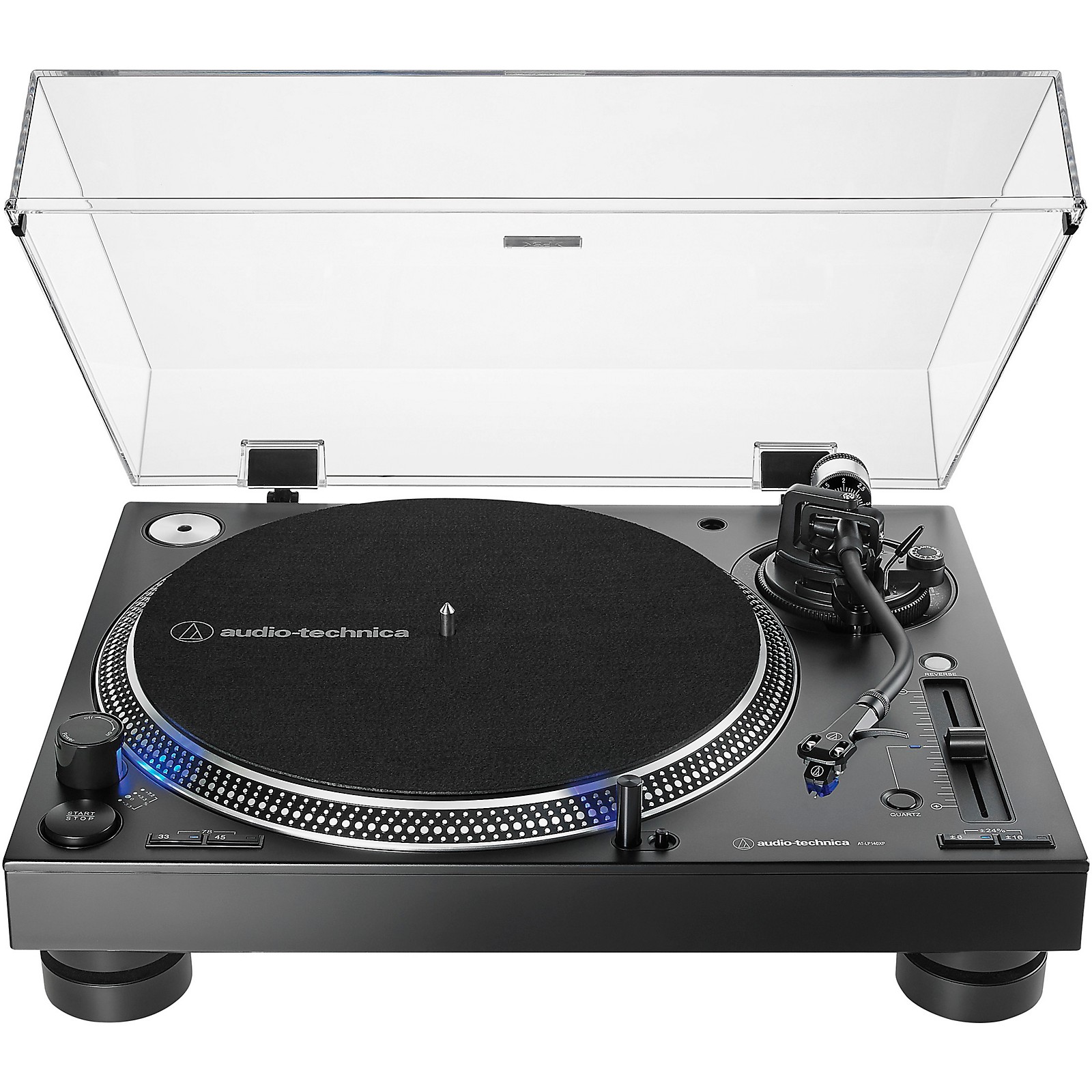 Audio-Technica AT-LP140XP Direct-Drive Professional DJ Turntable Black ...