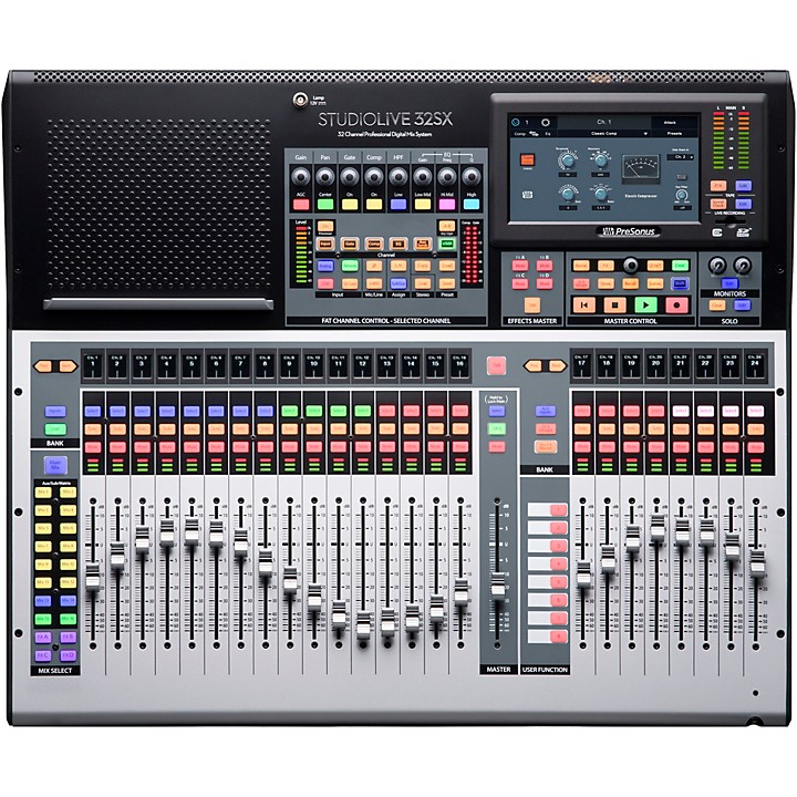 PreSonus StudioLive 32SX 32-Channel Mixer With 25 Motorized Faders and ...