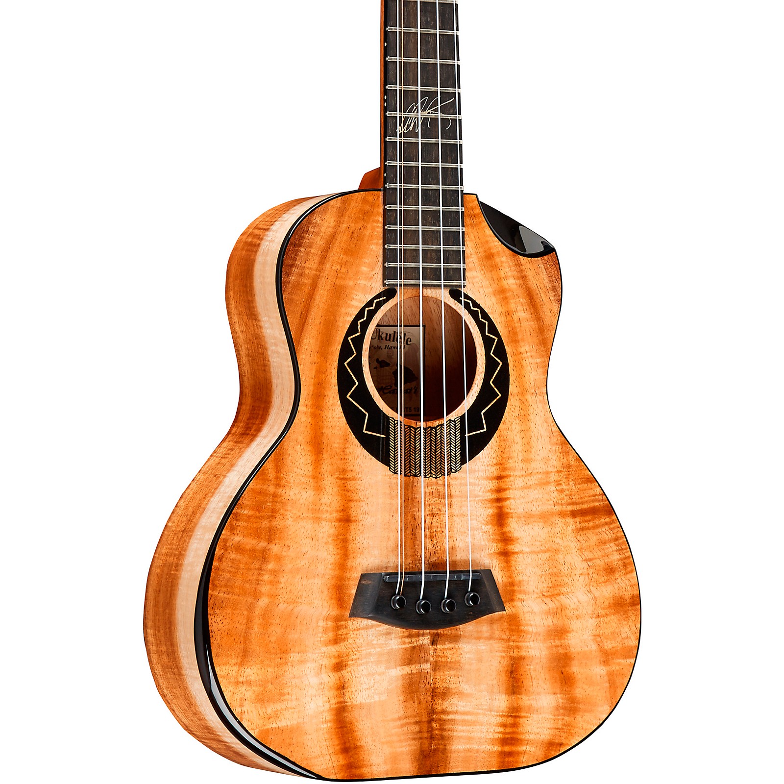 Platinum Kanile'a Ukulele Willie K 5-String Super Tenor Ukulele Gloss ...