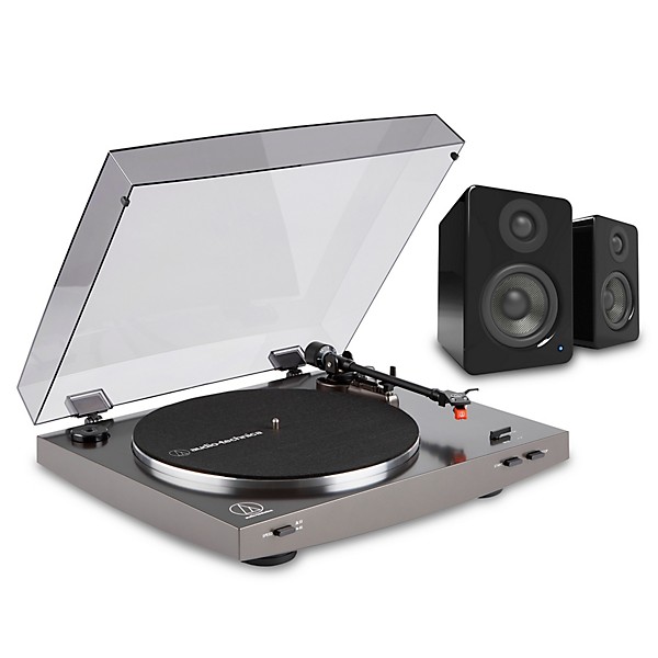 Audio-Technica LP2X Record Player and Kanto YU2 Powered Desktop ...