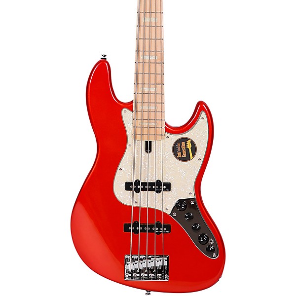 Sire Marcus Miller V7 Swamp Ash 5-String Bass Bright Red Metallic ...