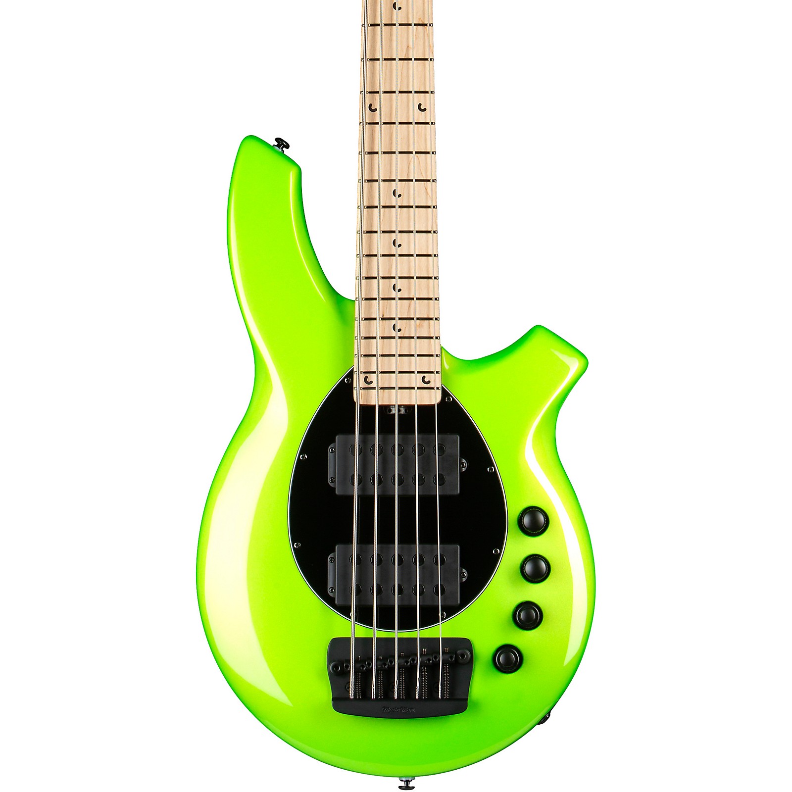 Platinum Ernie Ball Music Man Bongo 5 HH BFR Electric Bass Mantis Green ...