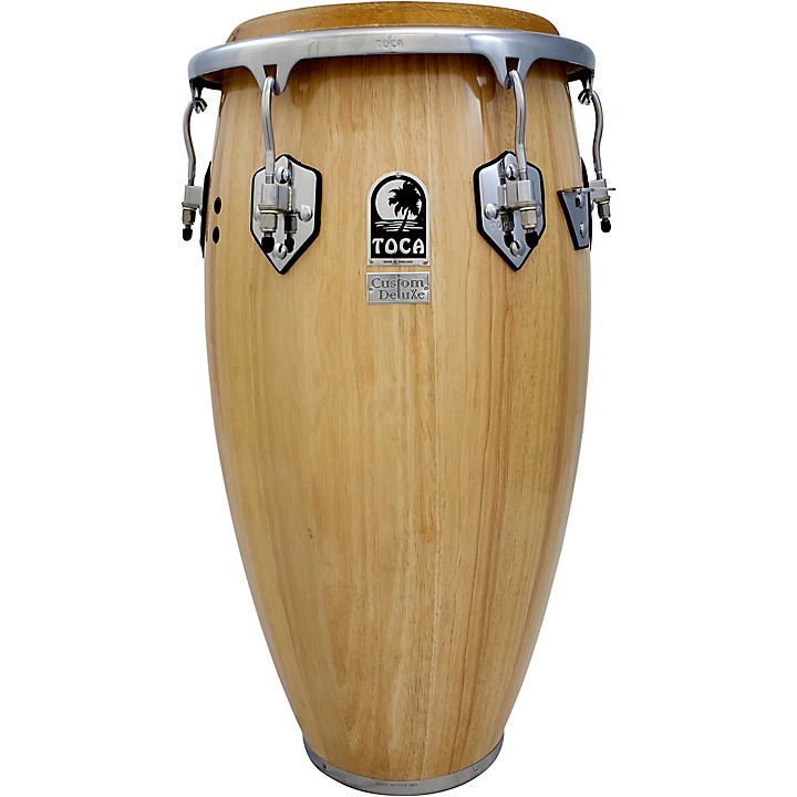 Toca Custom Deluxe Wood Shell Congas 12.50 in. Natural Wood | Guitar Center