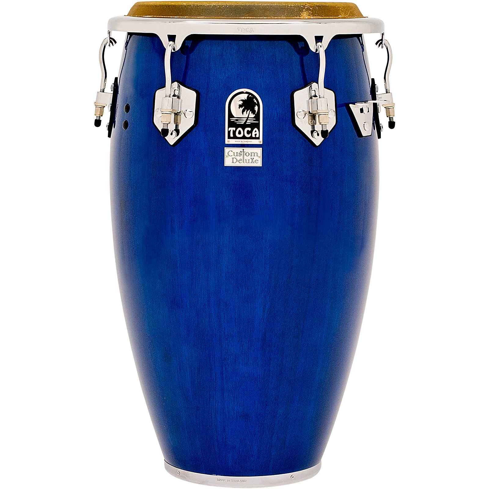Toca Custom Deluxe Wood Shell Congas 12.50 in. Blue | Guitar Center