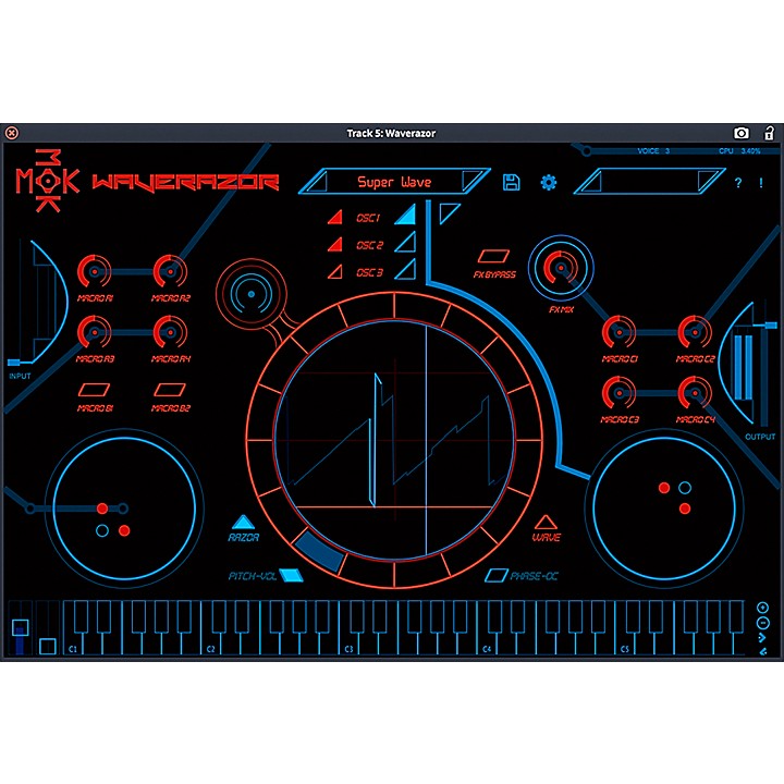 Tracktion MOK Waverazor Synthesizer Plug-In | Guitar Center