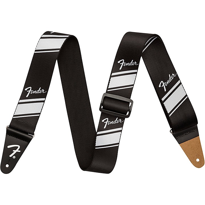 Fender Competition Stripe Guitar Strap Silver 2 in. | Guitar Center
