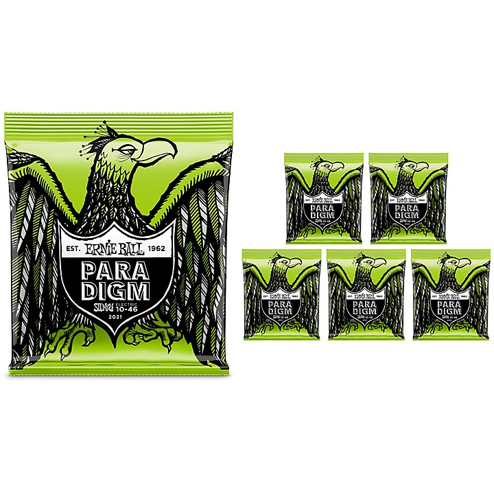 Ernie Ball Paradigm Regular Slinky Electric Guitar Strings (6-Pack) | Guitar Center