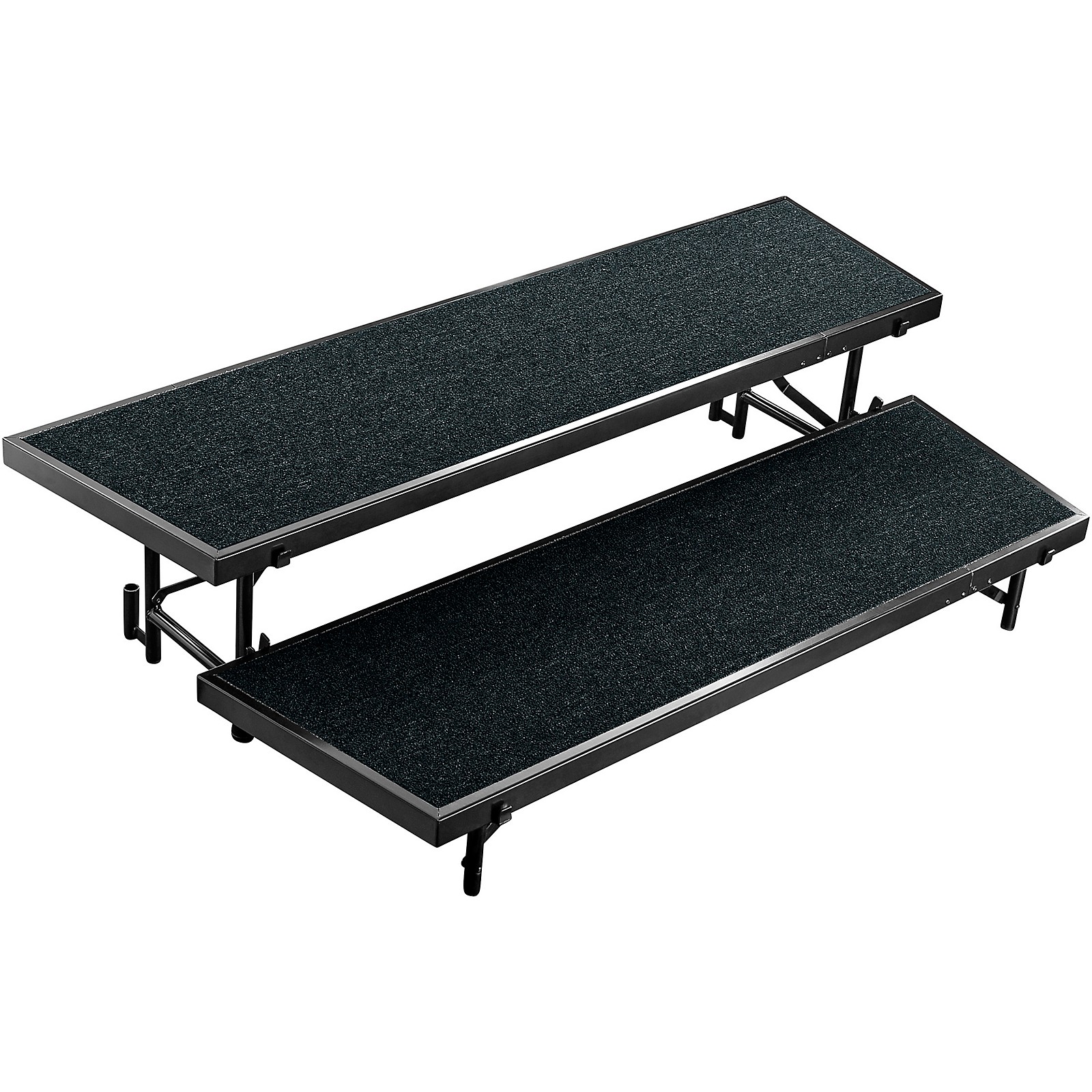 National Public Seating 2 Level Tapered Standing Choral Riser Black ...