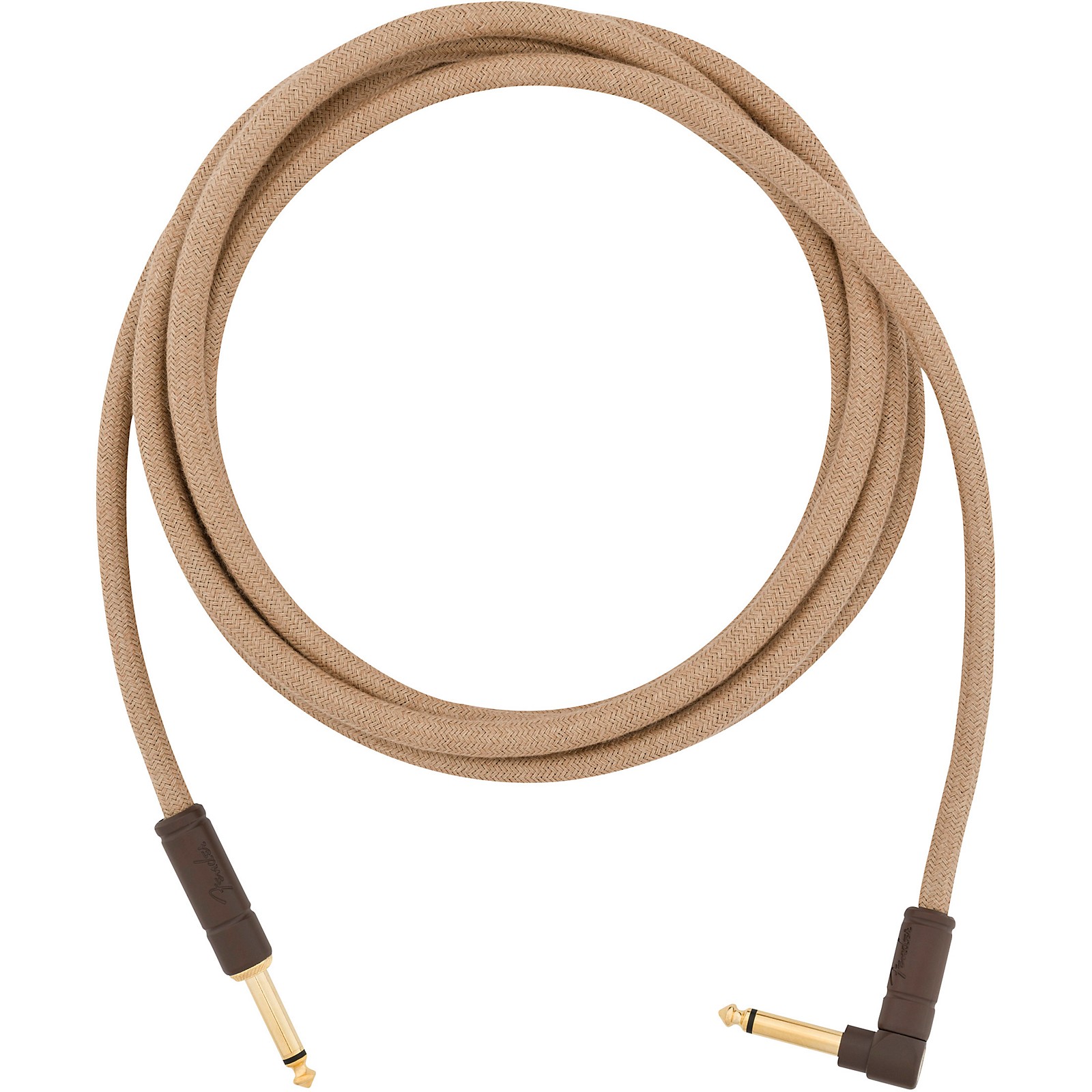 Fender Festival Pure Hemp Straight to Angle Instrument Cable 10 ft ...