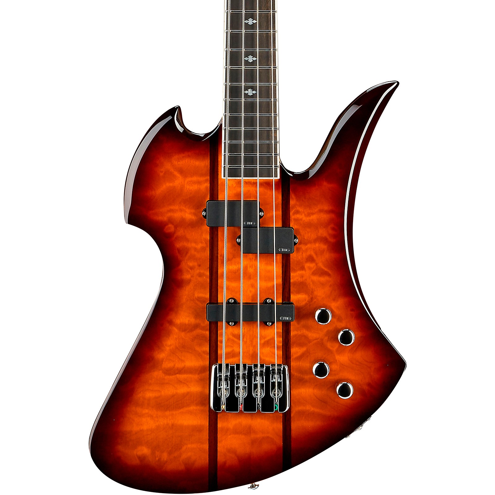 B.C. Rich Mockingbird Heritage Classic Electric Bass Tobacco Burst ...