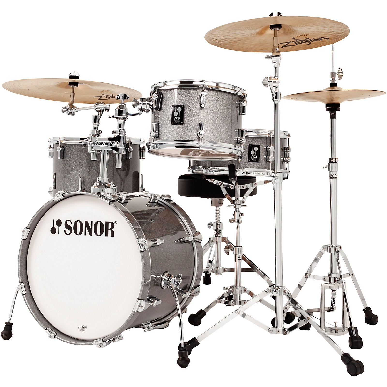 SONOR AQ2 Bop Maple 4-Piece Shell Pack Titanium Quartz | Guitar Center SONOR AQ2 Bop Maple 4-Piece Shell Pack Titanium Quartz | Guitar Center