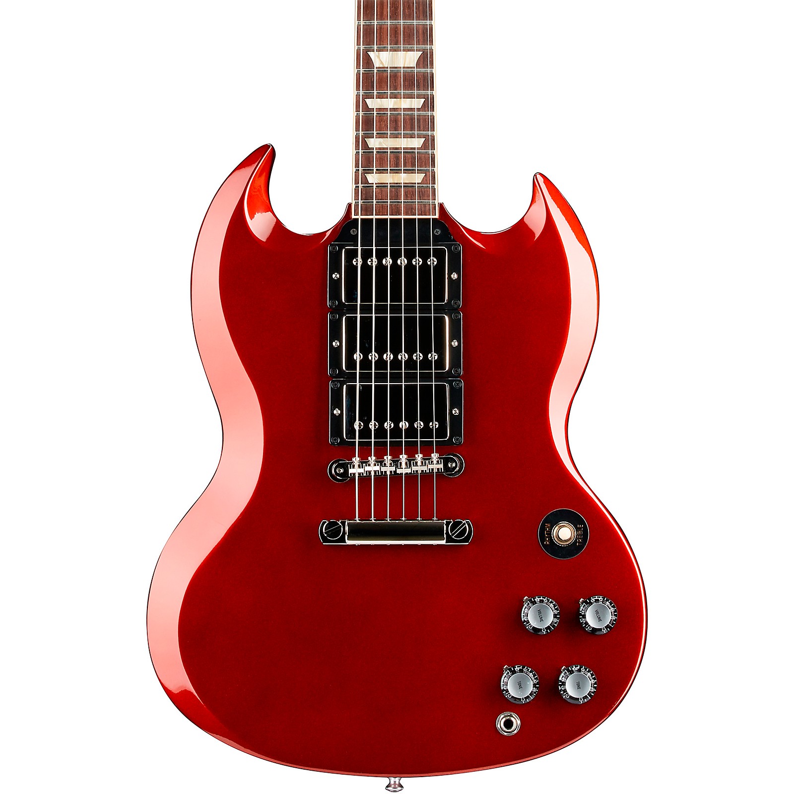 Platinum Gibson Custom SG Standard Fat Neck 3-Pickup Electric Guitar ...