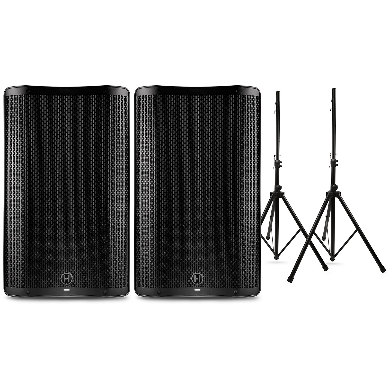 Harbinger VARI 4000 Series Powered Speakers Package With Stands 15 ...