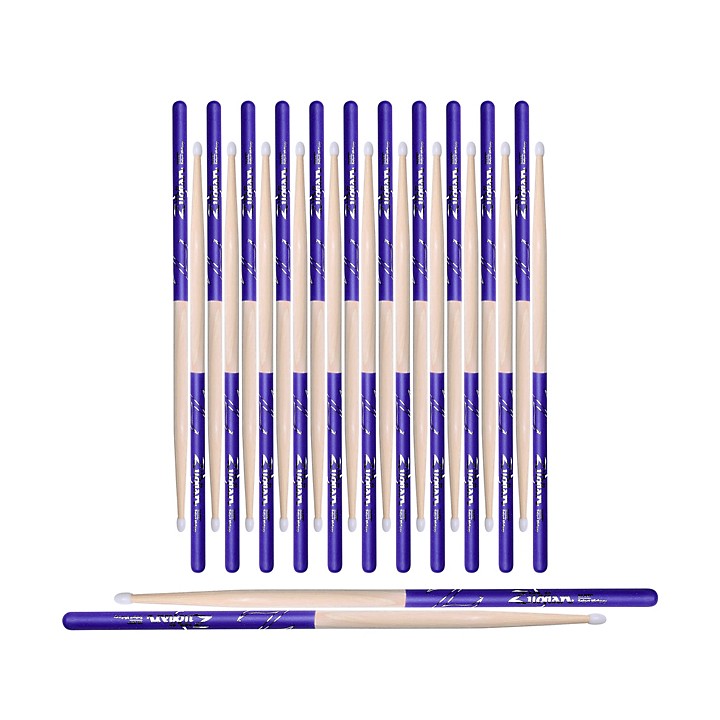 Zildjian Purple DIP Drum Sticks 12-Pack 5A Nylon | Guitar Center