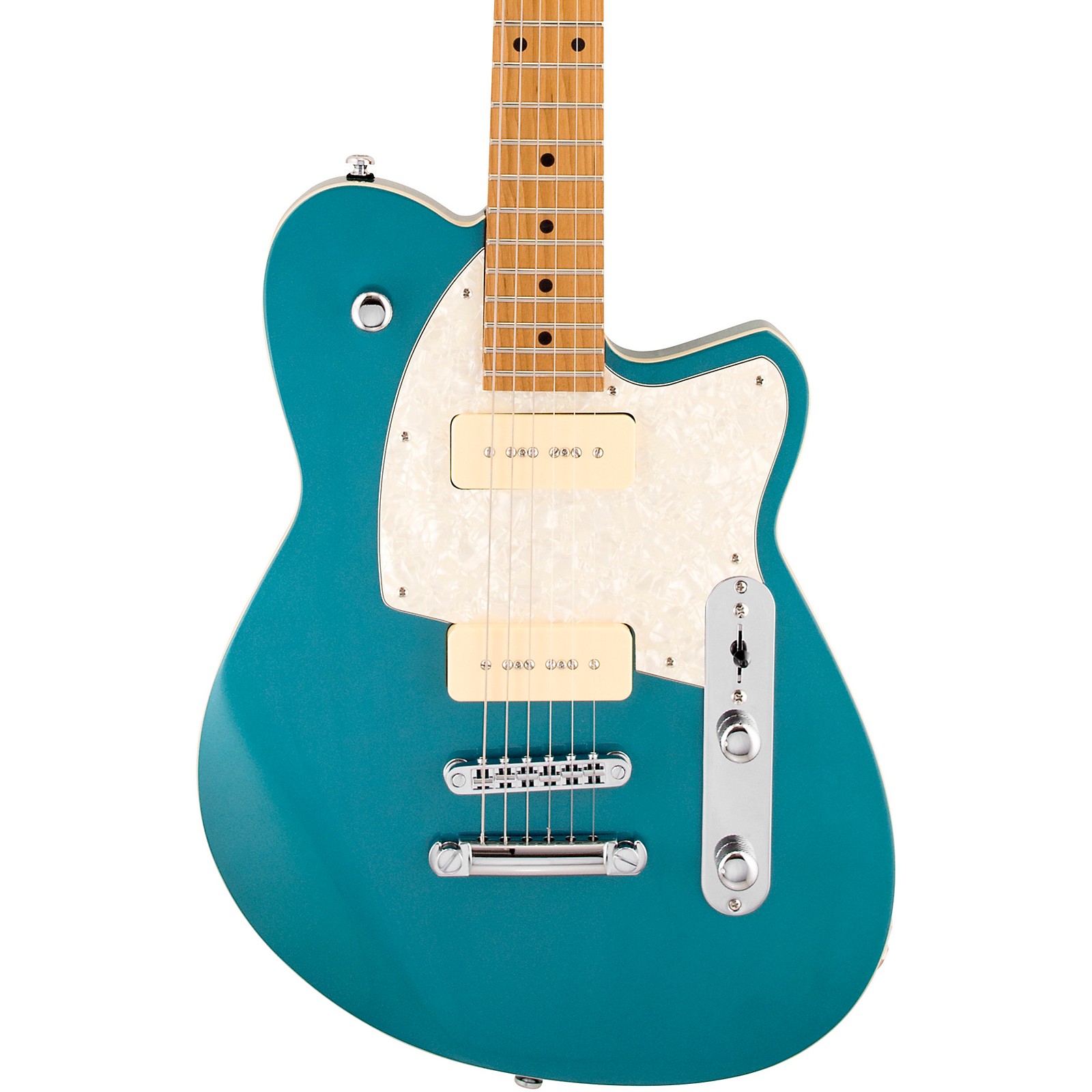 Reverend Charger 290 Roasted Maple Fingerboard Electric Guitar Deep Sea ...