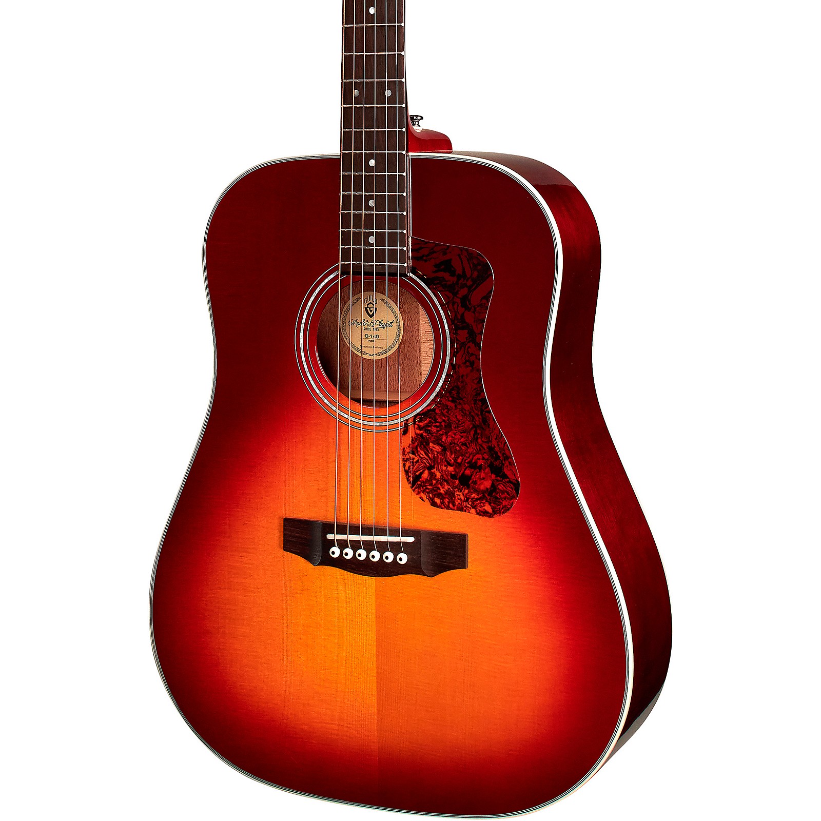 Guild D-140 Westerly Collection Dreadnought Acoustic Guitar Cherry ...