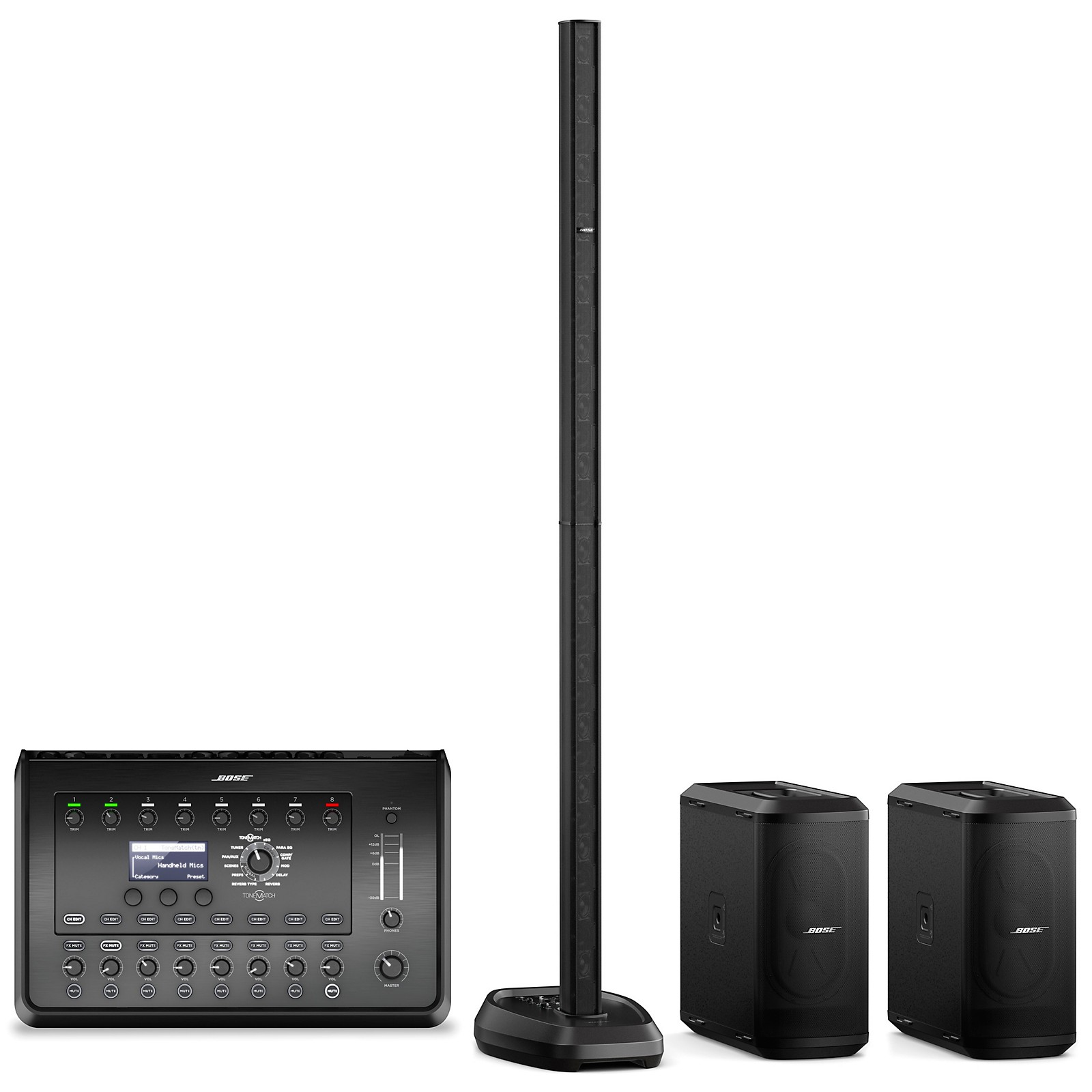 Bose L1 Pro32 Portable PA With Dual Sub1 Powered Bass Modules and T8S ...