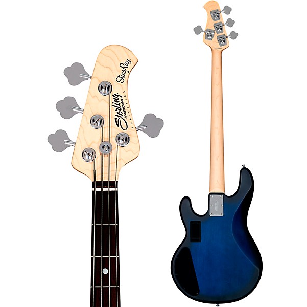 Sterling by Music Man StingRay Ray4HH Electric Bass Pacific Blue Burst ...