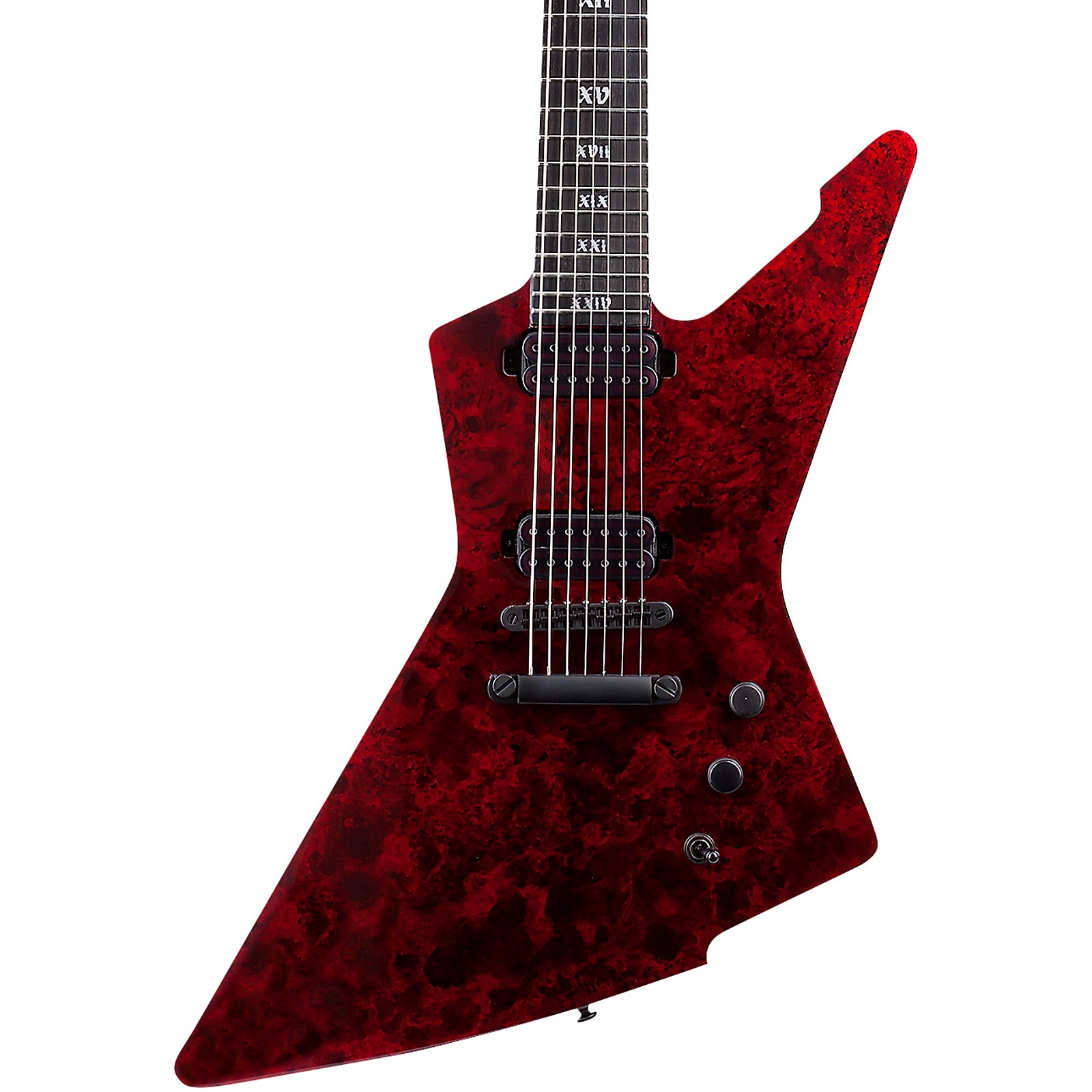 Schecter Guitar Research E-1 Apocalypse 7-String Electric Guitar Red ...