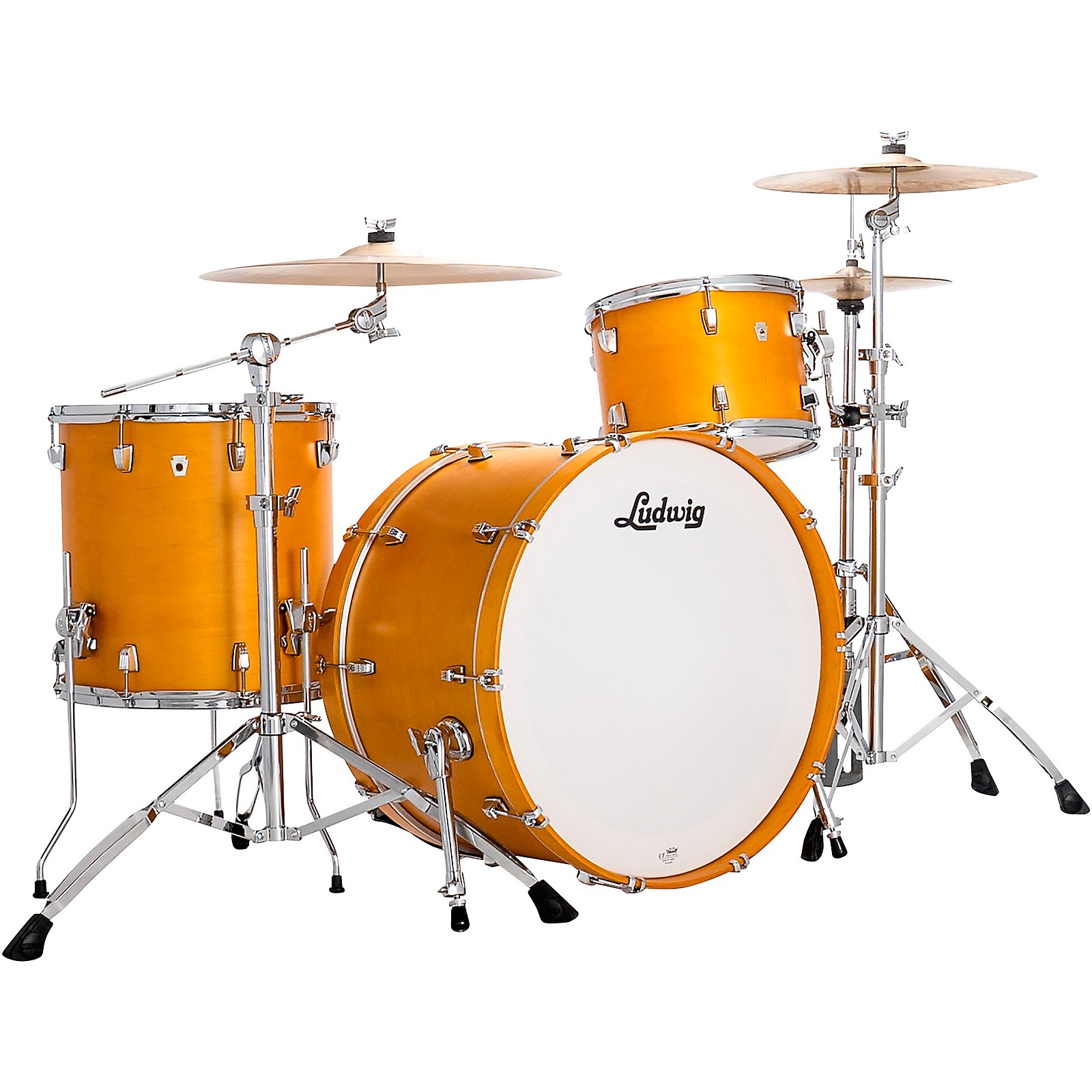 Ludwig NeuSonic 3-Piece Pro Beat Shell Pack With 24" Bass Drum Satin ...