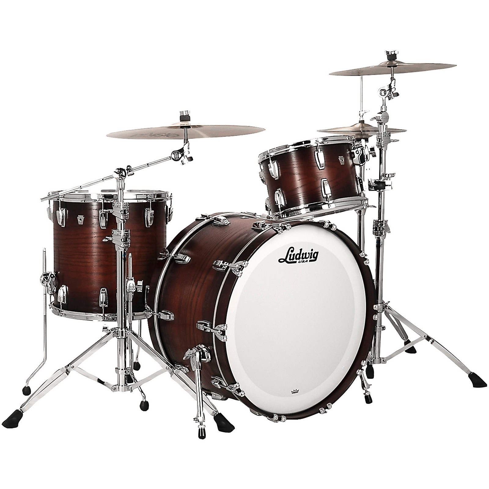 Ludwig Classic Oak 3-piece Pro Beat Shell Pack With 24" Bass Drum Brown Burst | Guitar Center