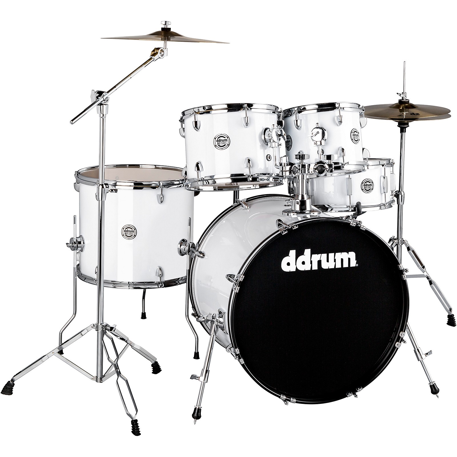 ddrum D2 5-Piece Complete Drum Kit Gloss White | Guitar Center