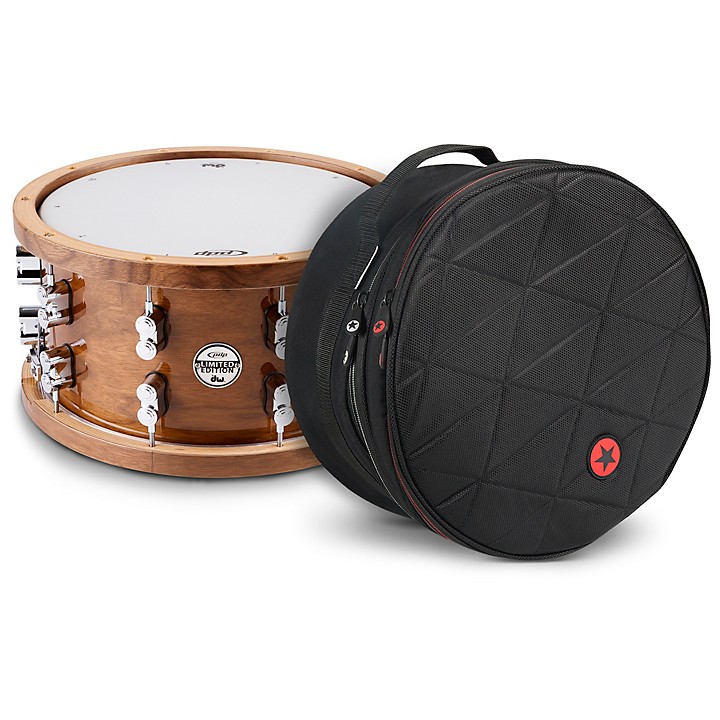PDP by DW Limited Edition Dark Stain Walnut and Maple Snare with Walnut ...