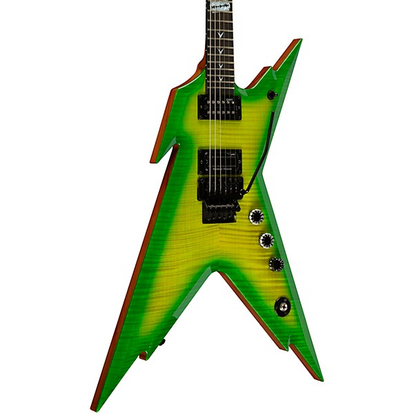 Platinum Dean USA Dime Razorback Electric Guitar Dime Slime | Guitar Center