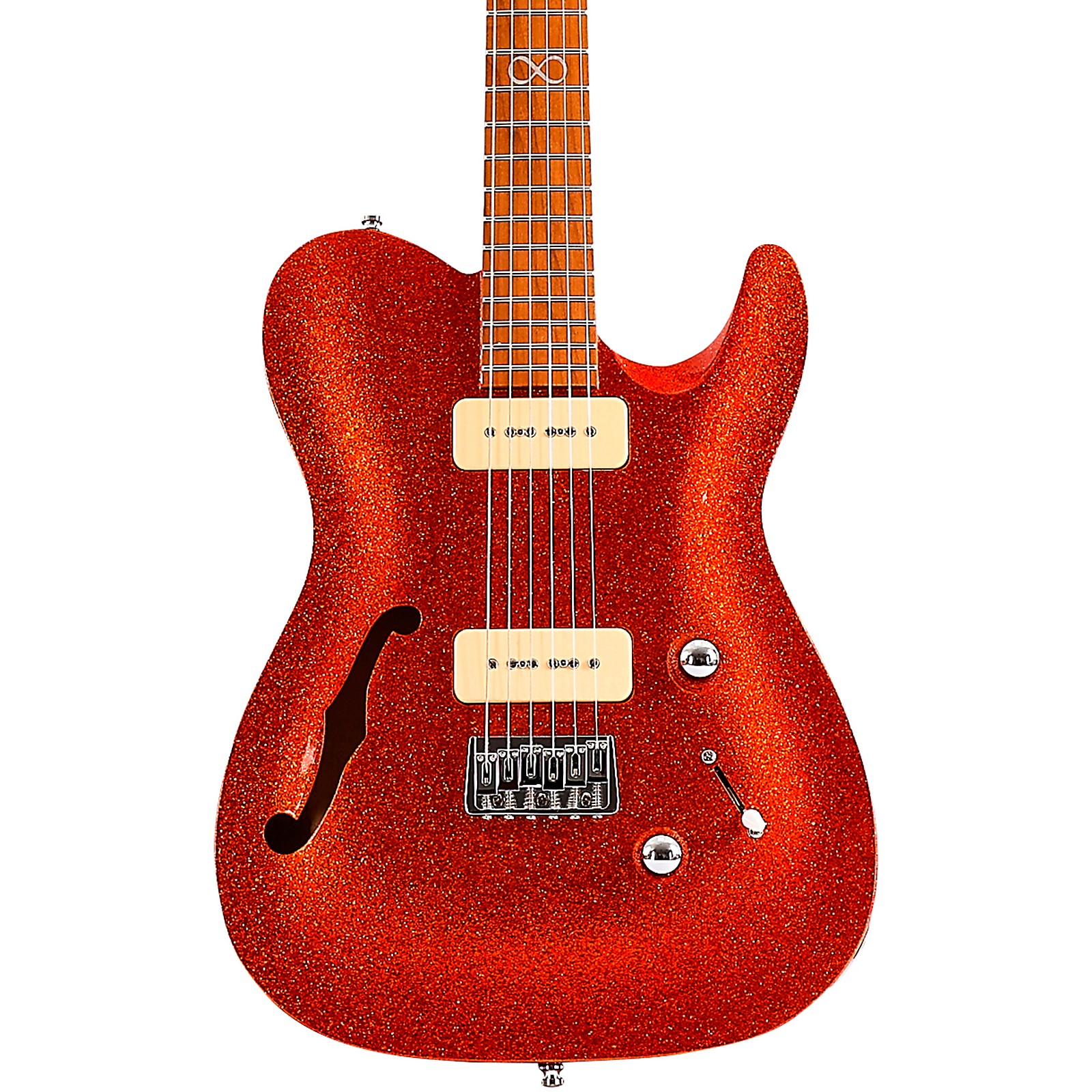 Chapman ML3 Semi Hollow Pro Traditional Electric Guitar Burnt Orange ...