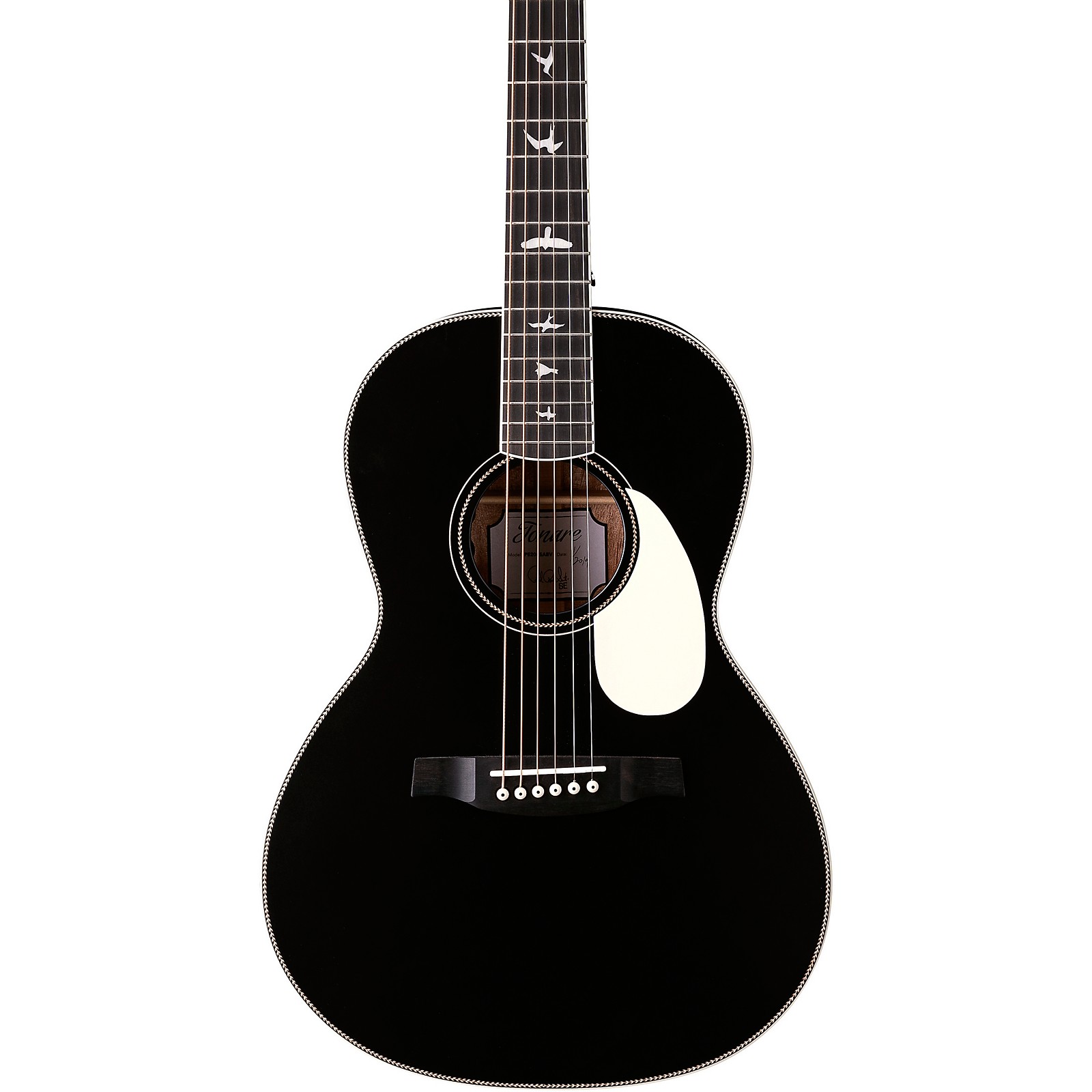 PRS SE P20E Parlor Acoustic-Electric Guitar Satin Black Top | Guitar Center
