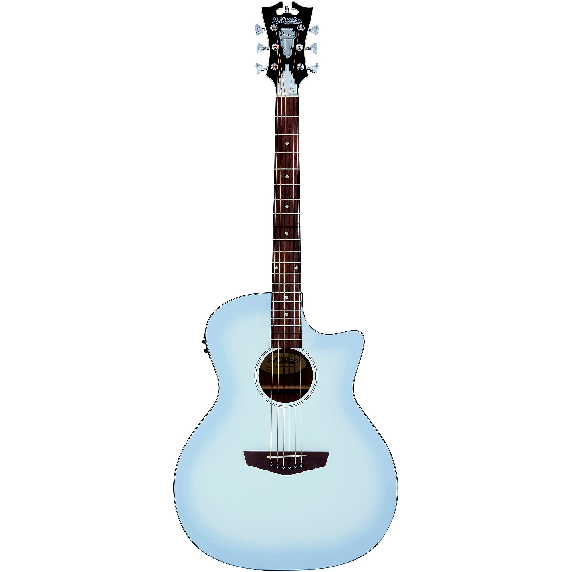 Light Blue Acoustic Guitar