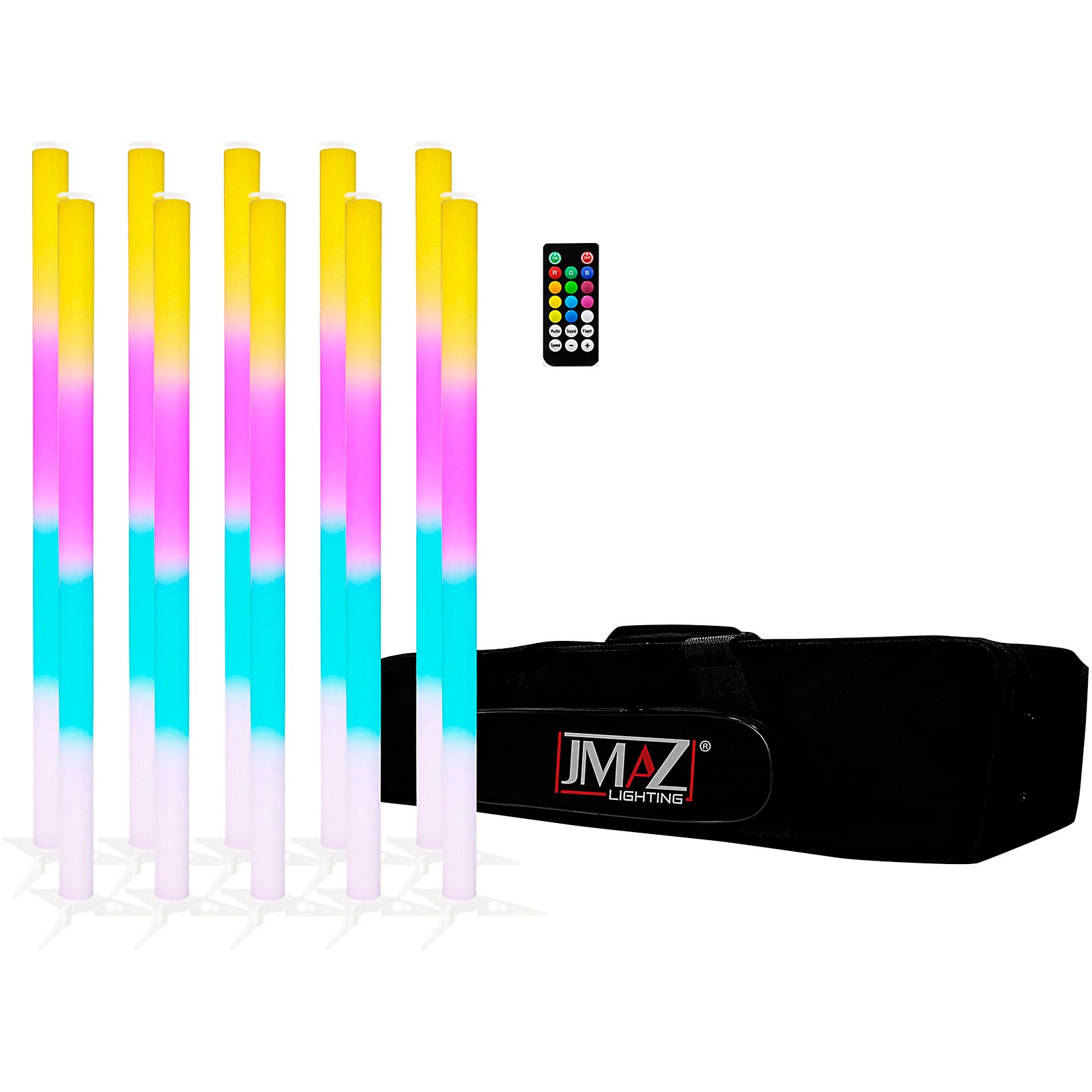 Open Box JMAZ Lighting Galaxy Tube 10pk Package with 10 Battery Powered ...