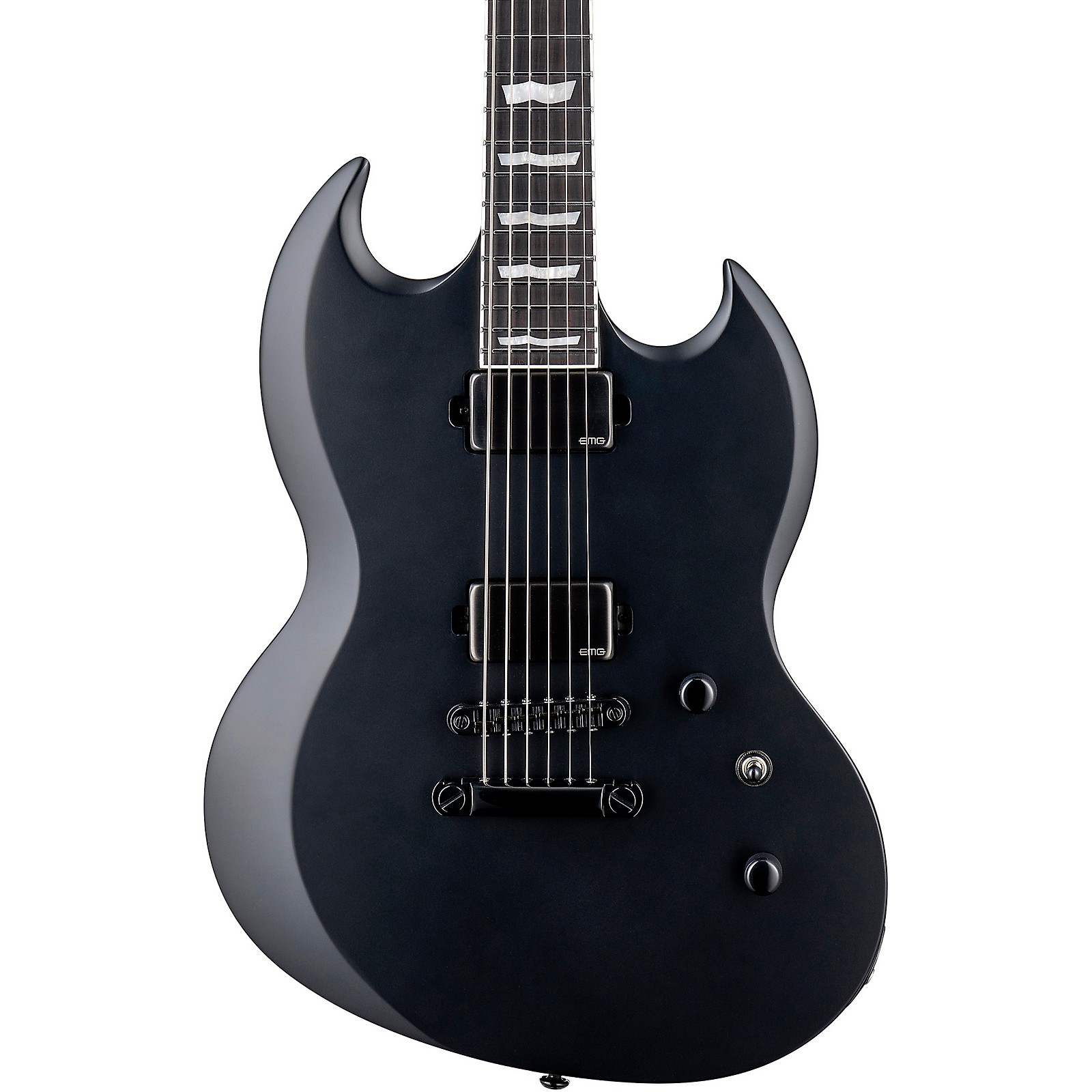 ESP LTD Viper-1000 Baritone Electric Guitar Black Satin | Guitar Center