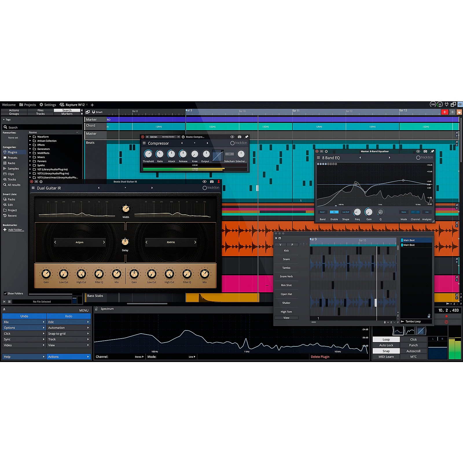 Tracktion Waveform Pro 12 + Studio Content Software Bundle - Upgrade ...