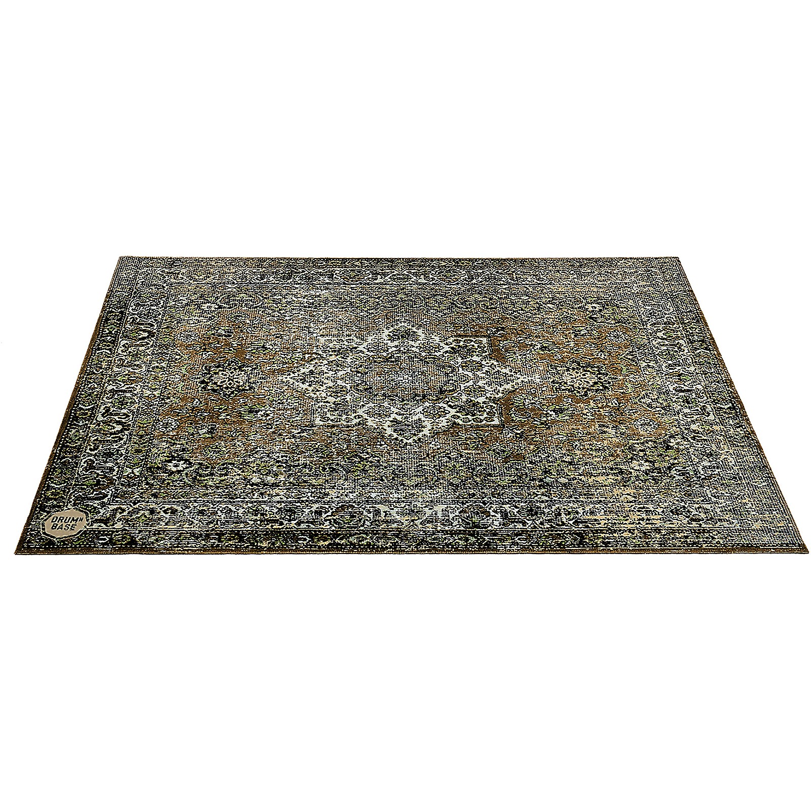 DRUMnBASE Vintage Persian Style Stage Rug Green 6 x 5.25 ft. | Guitar ...