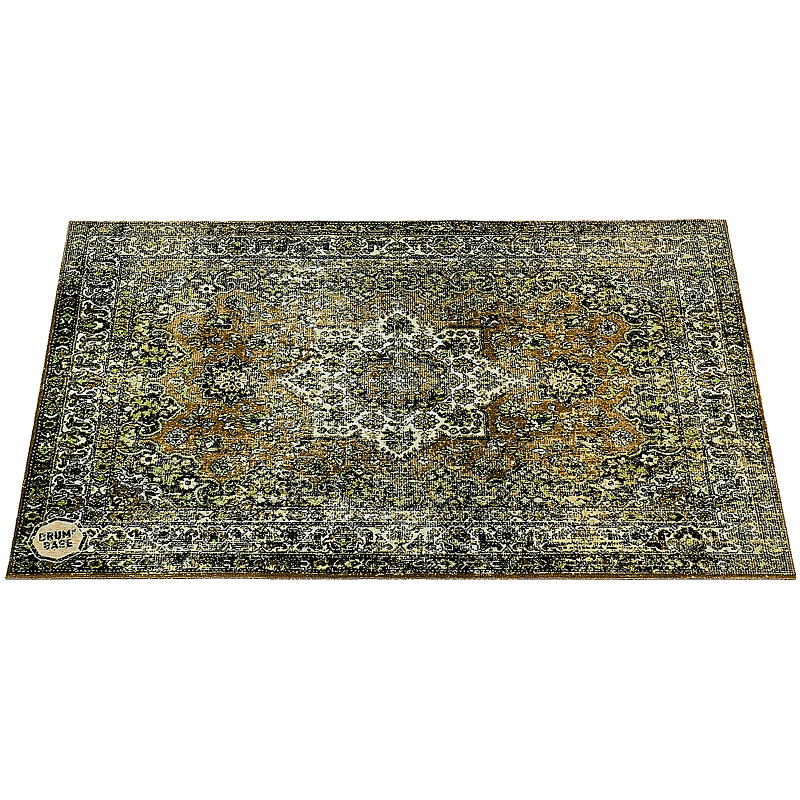 DRUMnBASE Vintage Persian Style Stage Rug Green 4.26 x 3 ft. | Guitar ...